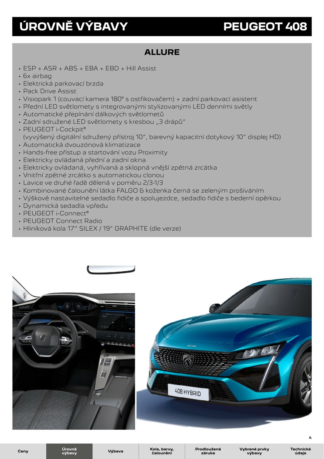 Peugeot 408 - ceník