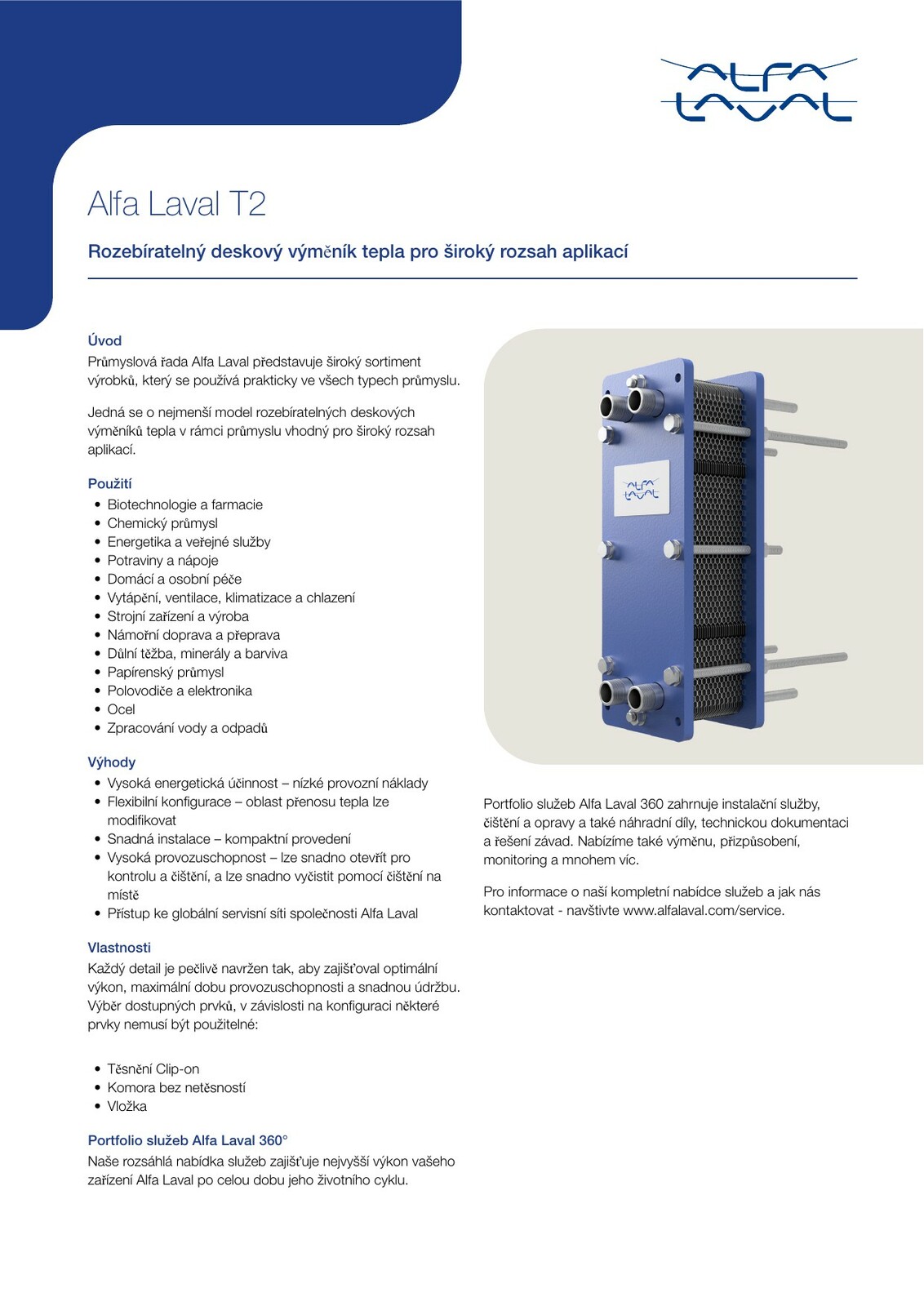 Strana 1 | alfa-laval-t2-product-leaflet-cs