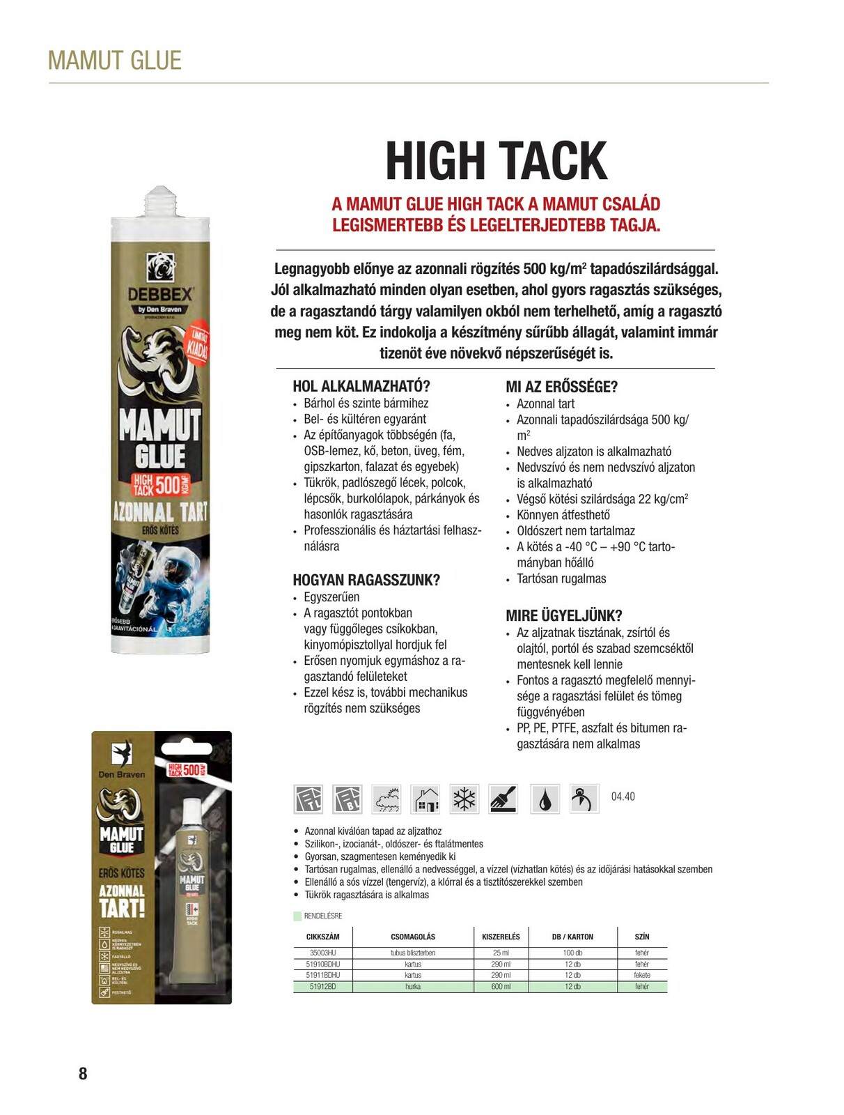 Strana 10 | Den Braven Termékkatalógus 2025